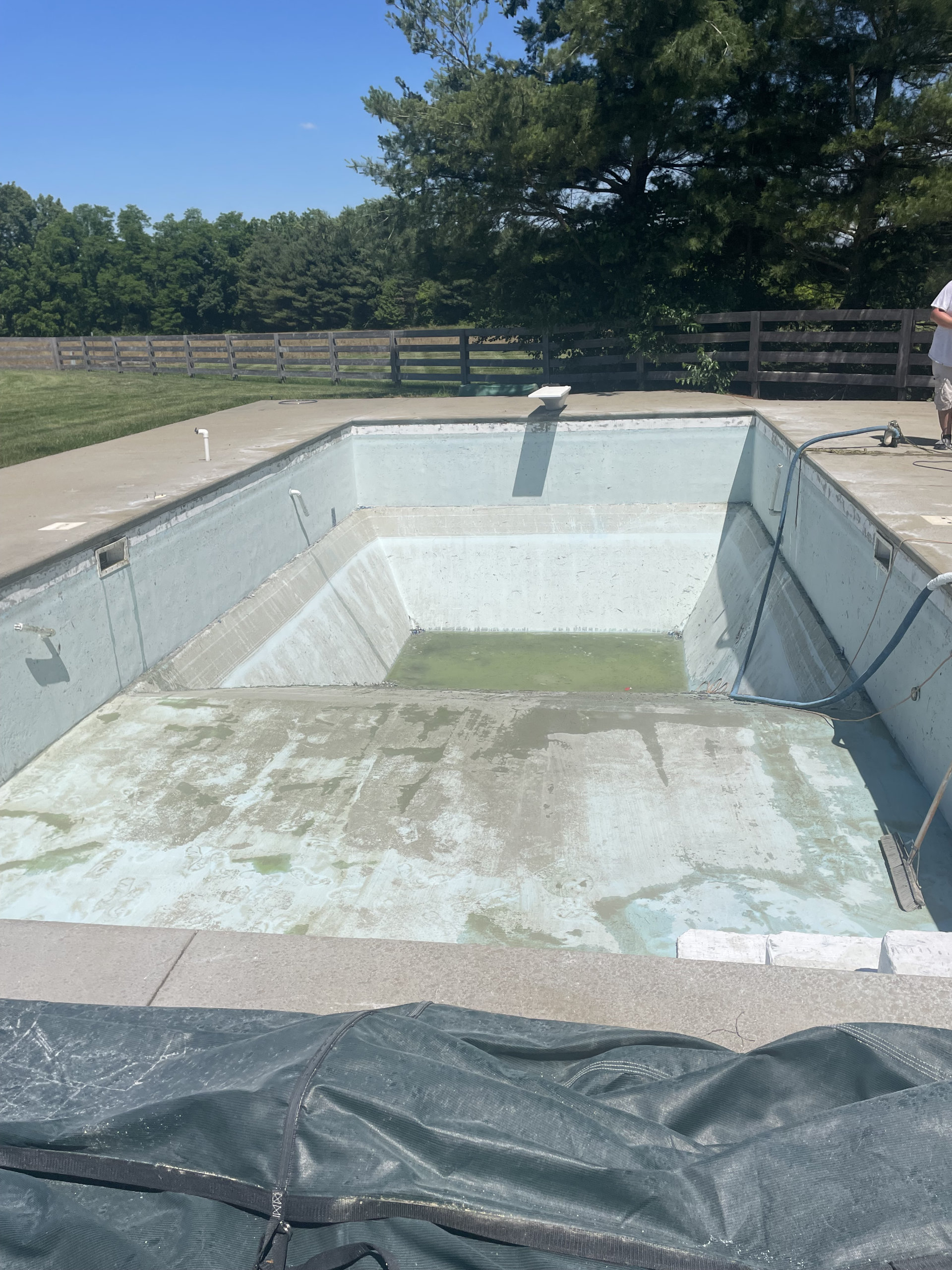 Before And After Pool Images - Olympic Pool Paint