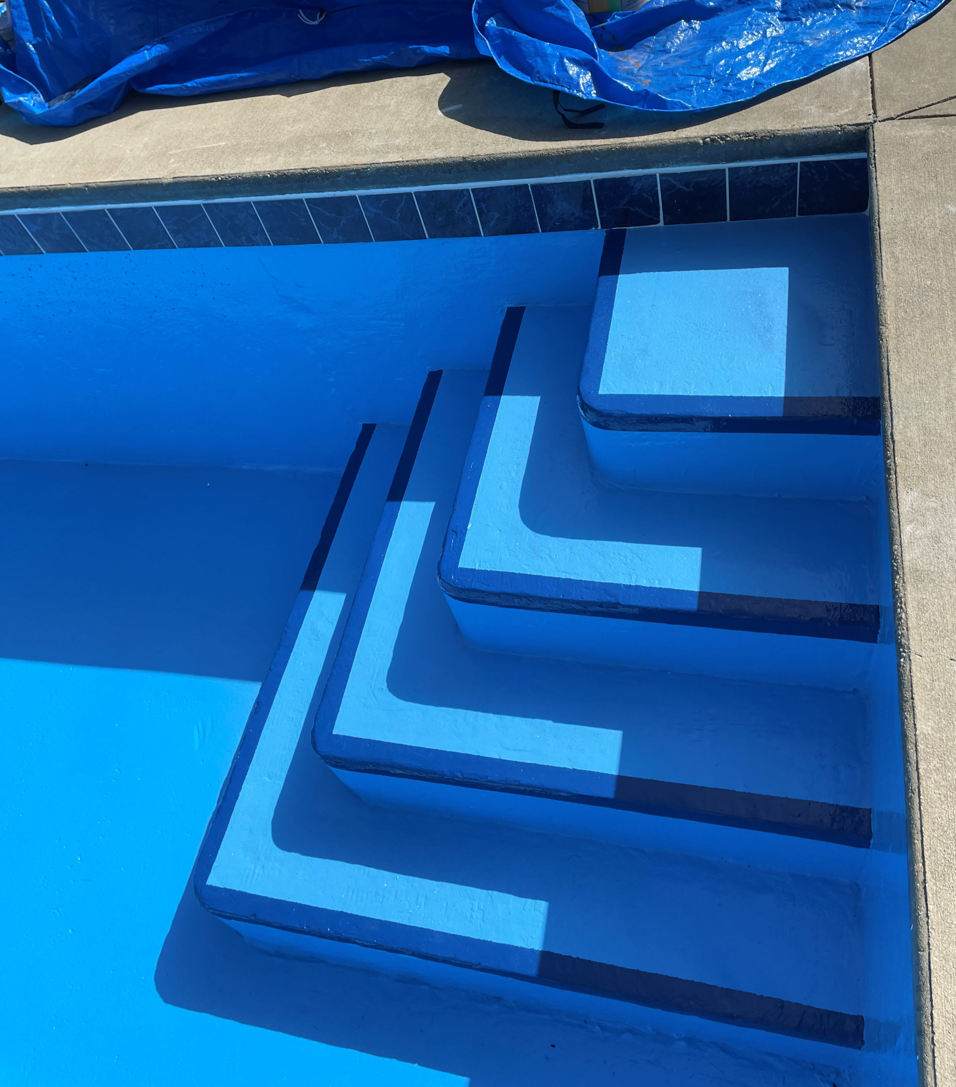 Before And After Pool Images - Olympic Pool Paint